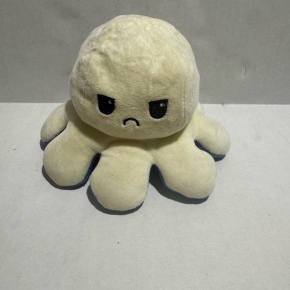 Toys | Reversible Plush Octopus Happy Angry Stuffed Animal Doll Blue ...